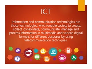 The Role of ICT in Key Sectors of Society’s Development | PPTX
