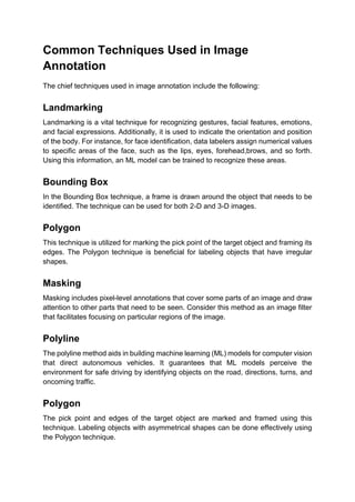 The Role of Image Annotation in Augmented Reality and Virtual Reality Applications | PDF