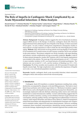 The Role of Impella in Cardiogenic Shock Complicated by an.pdf