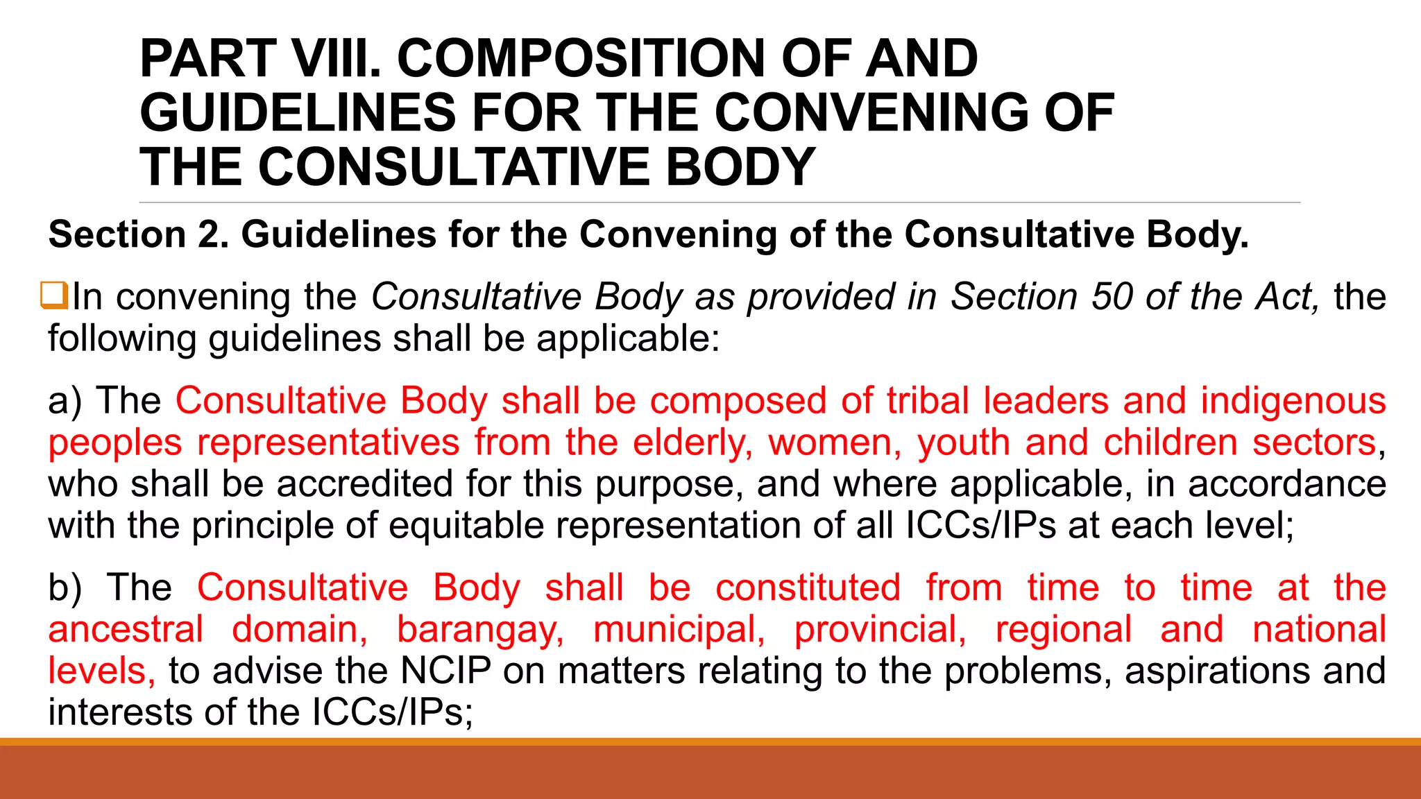 The Roles of Indigenous Peoples Organization, Tribal Leaders ...