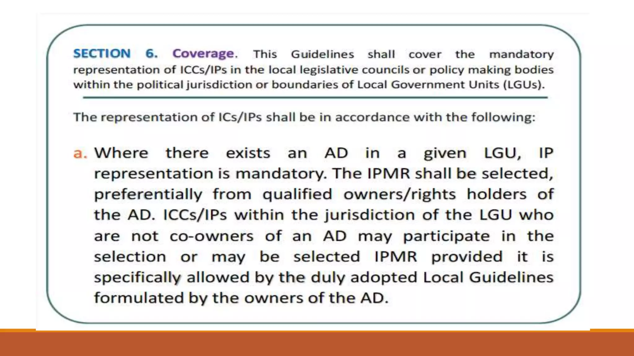 The Roles of Indigenous Peoples Organization, Tribal Leaders ...