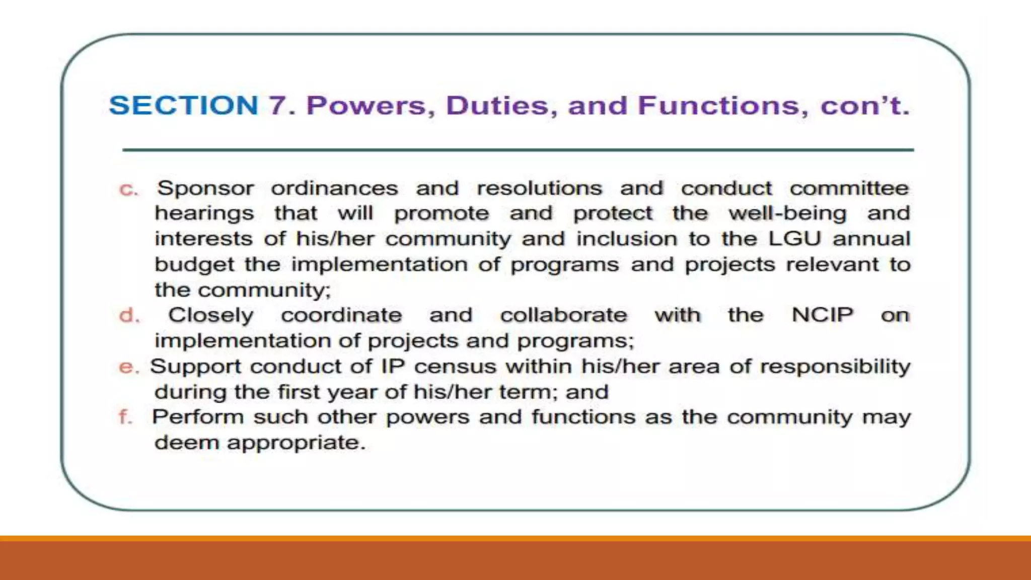 The Roles of Indigenous Peoples Organization, Tribal Leaders ...