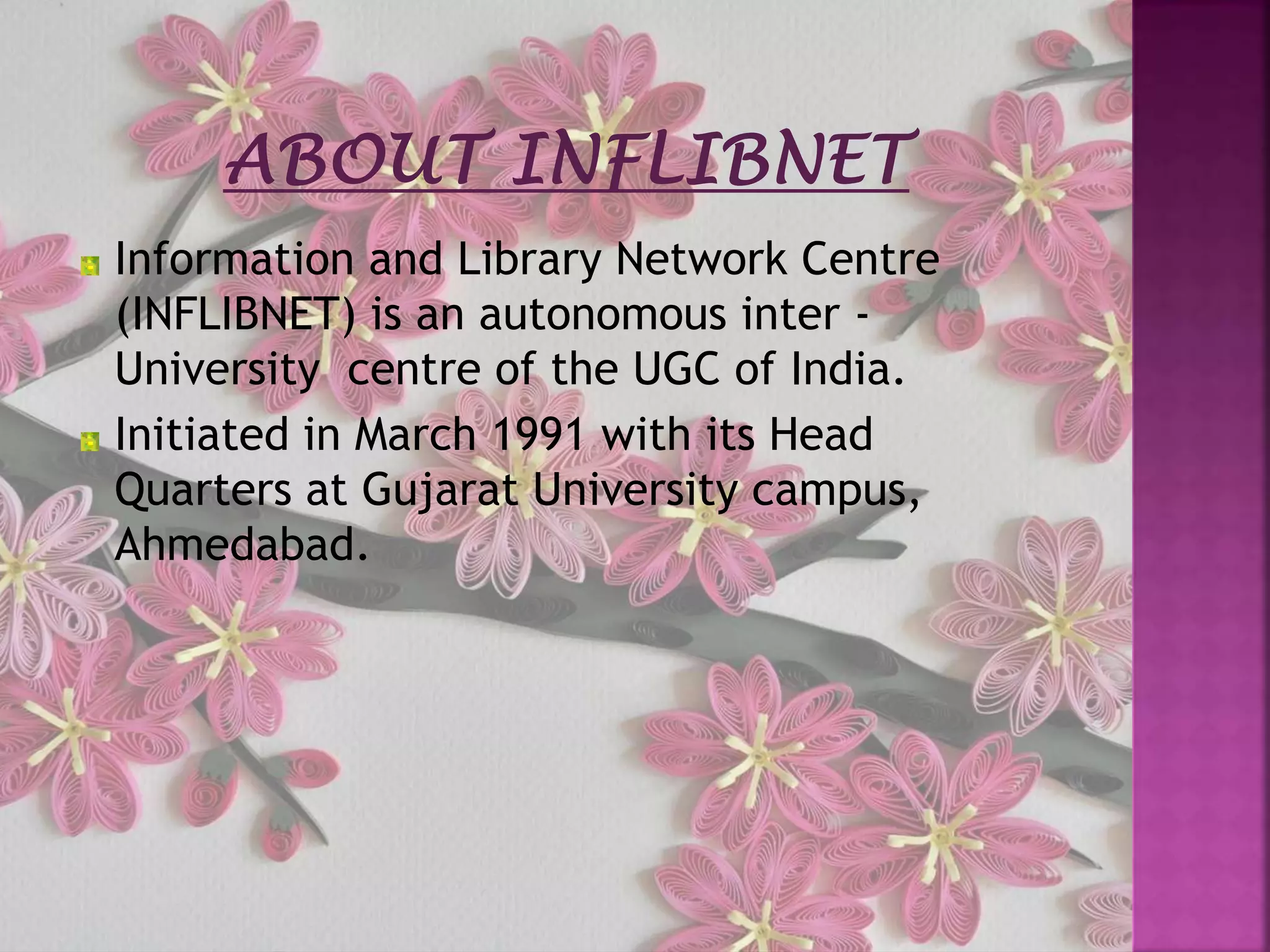 The role of inflibnet in improving teaching learning | PPT