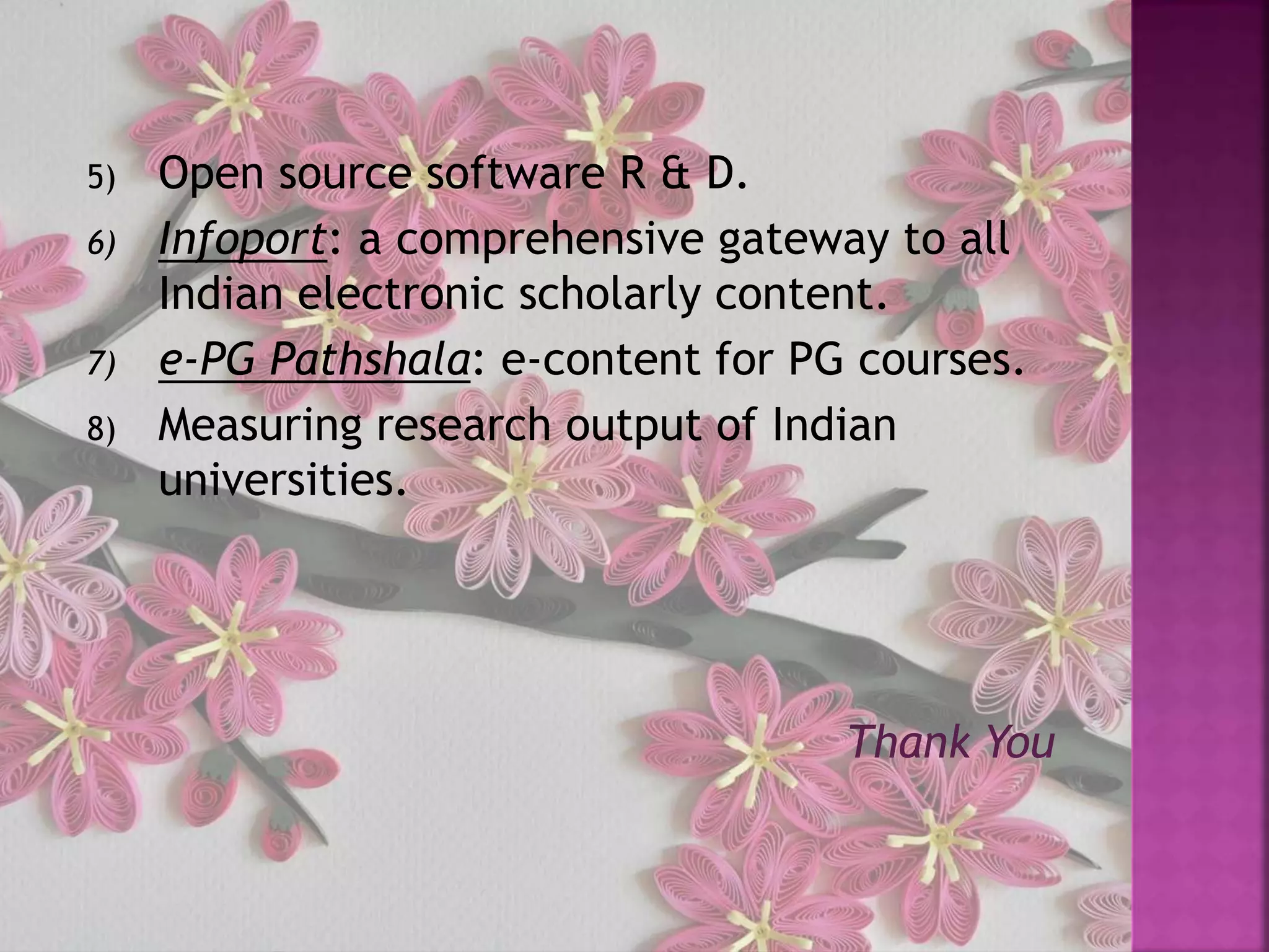 The role of inflibnet in improving teaching learning | PPTX