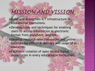 The role of inflibnet in improving teaching learning | PPT