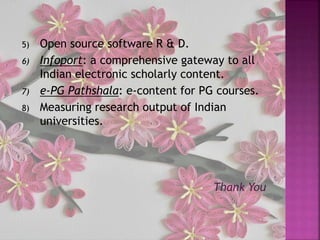 The role of inflibnet in improving teaching learning | PPT