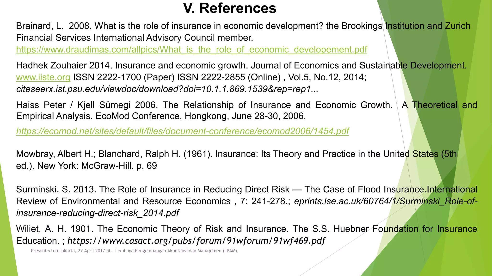 The role of insurance for business growth | PDF