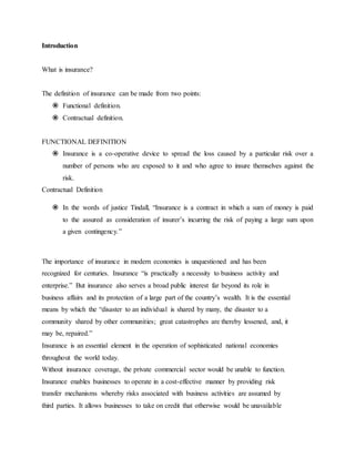 The role of insurance intermediaries | DOCX