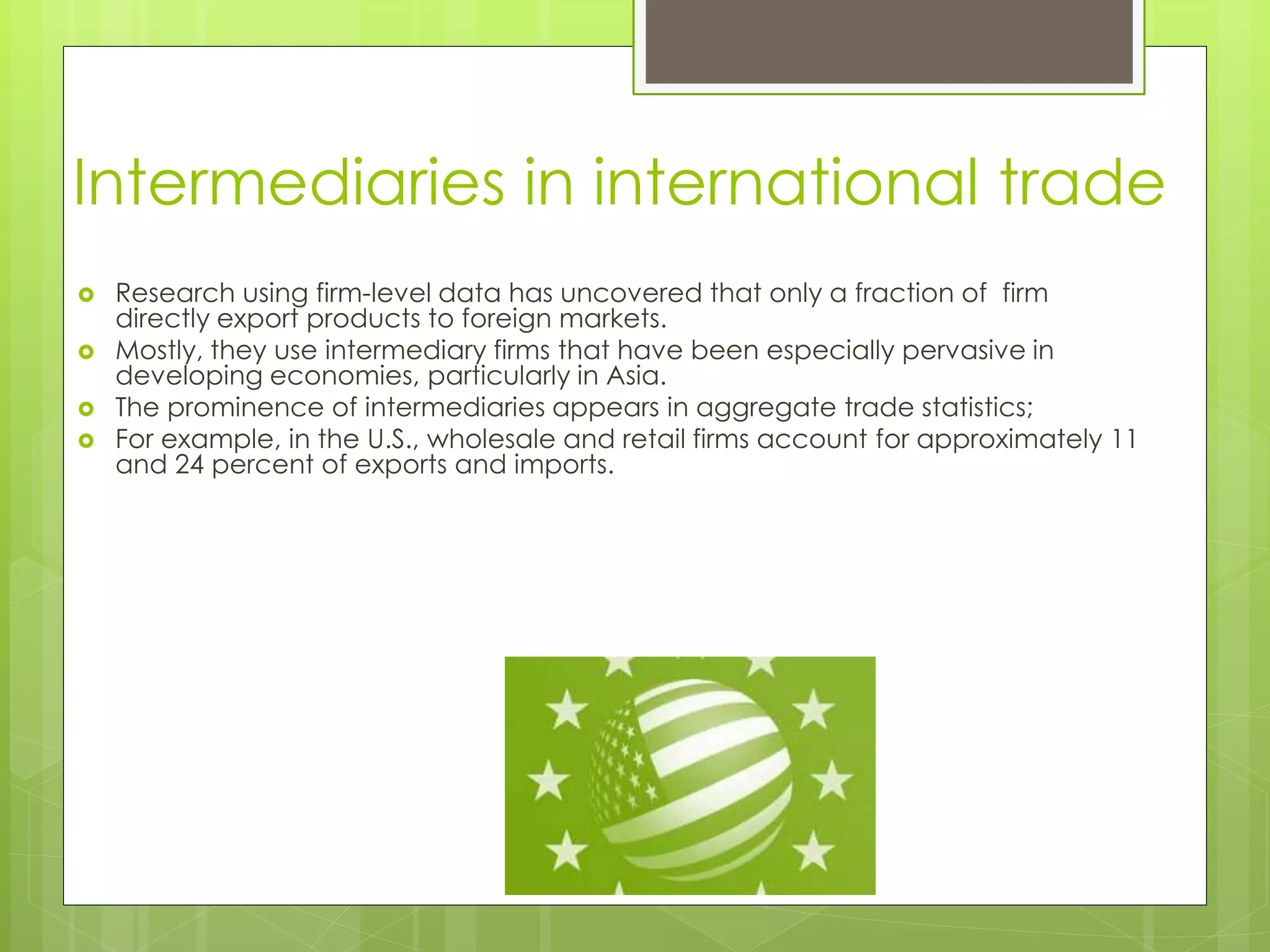 The role of intemediaries | PPTX