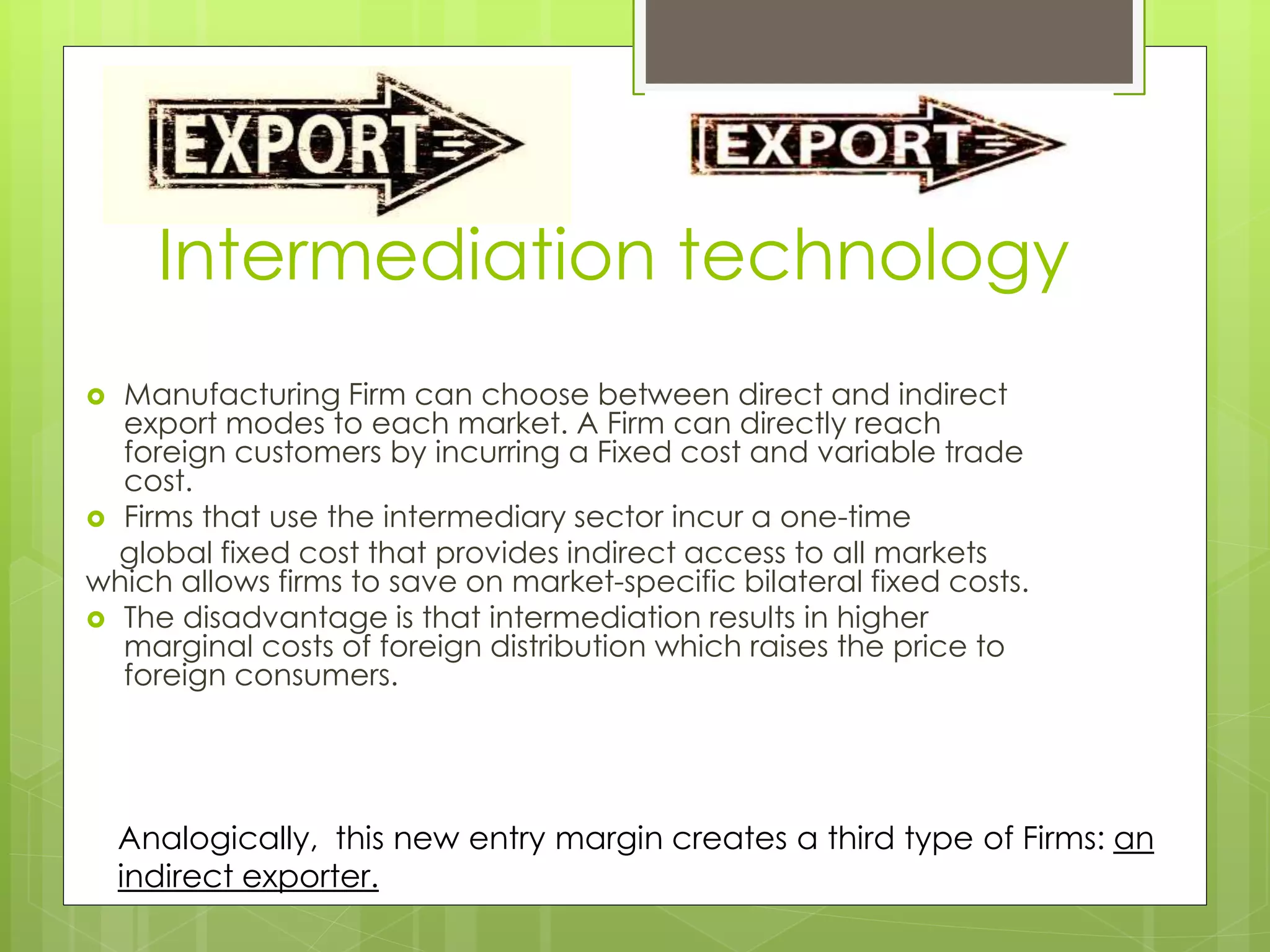 The role of intemediaries | PPTX