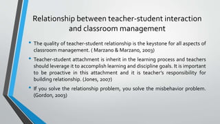 The role of interaction in classroom management | PPTX