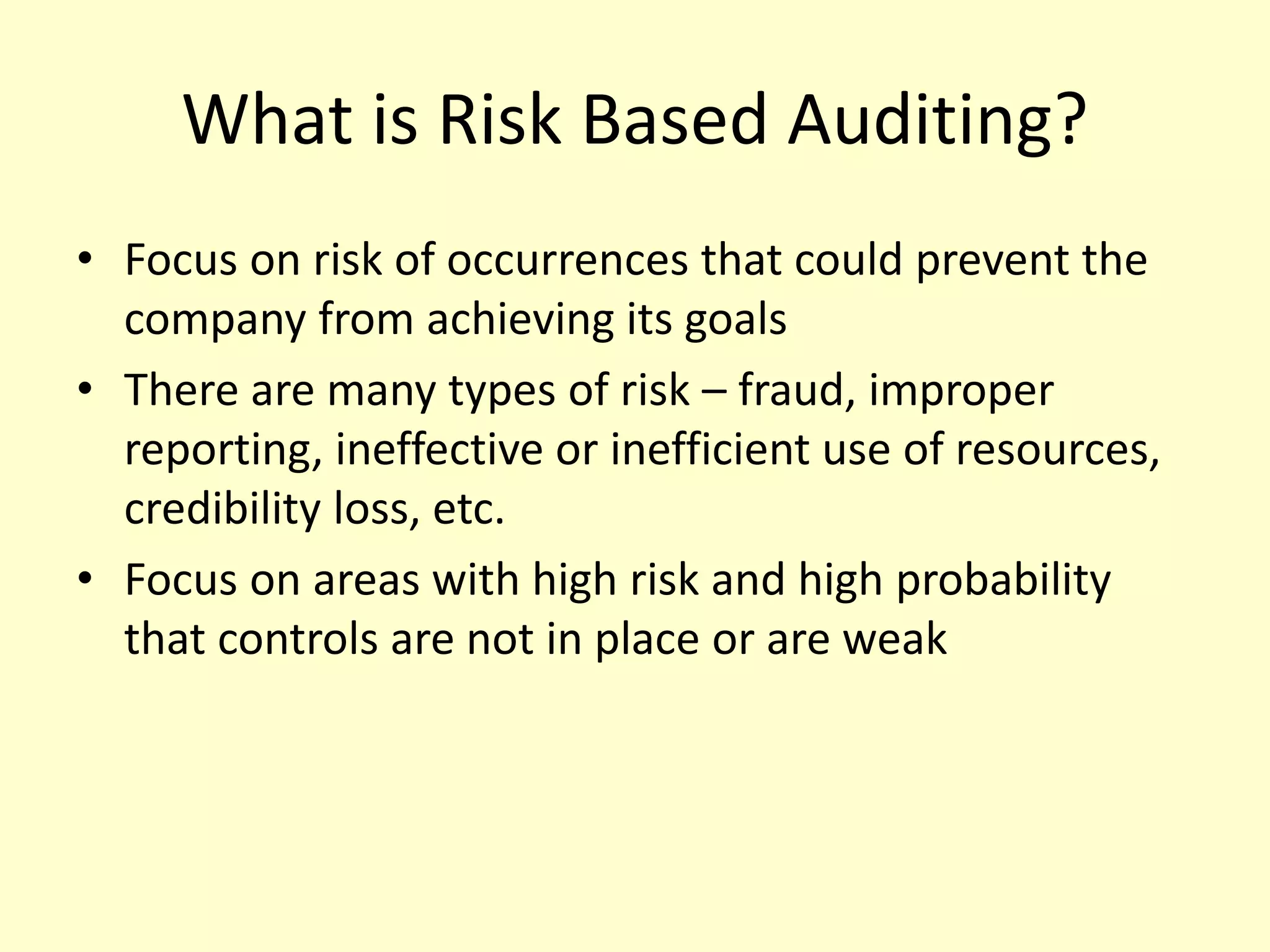 The role of internal audit department | PPTX