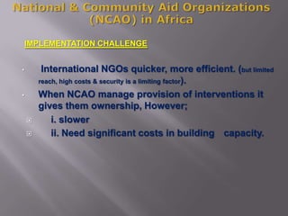 The Role of International Aid in Africa | PPTX