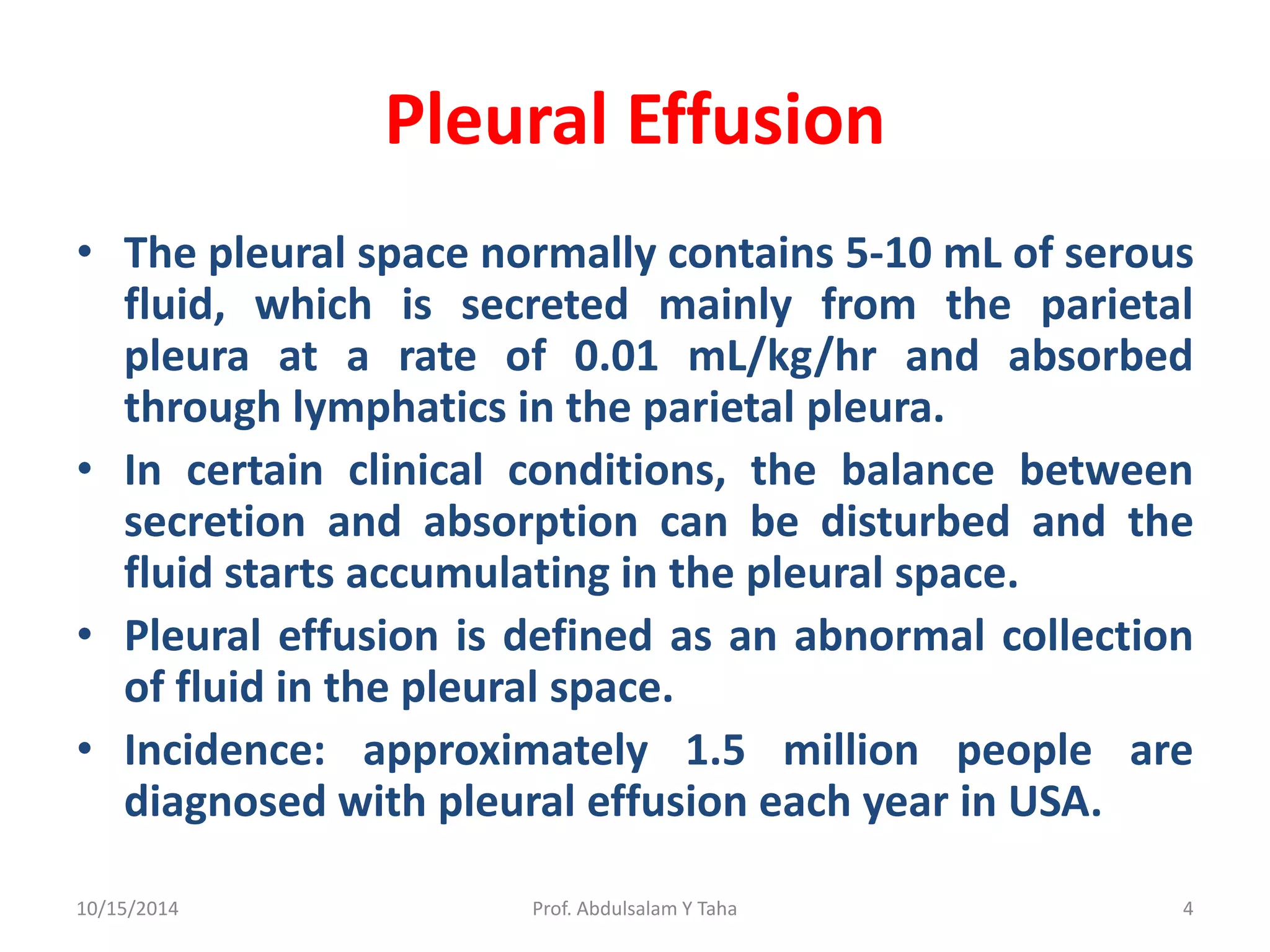 The role of interventional radiology in management of Plural effusion ...