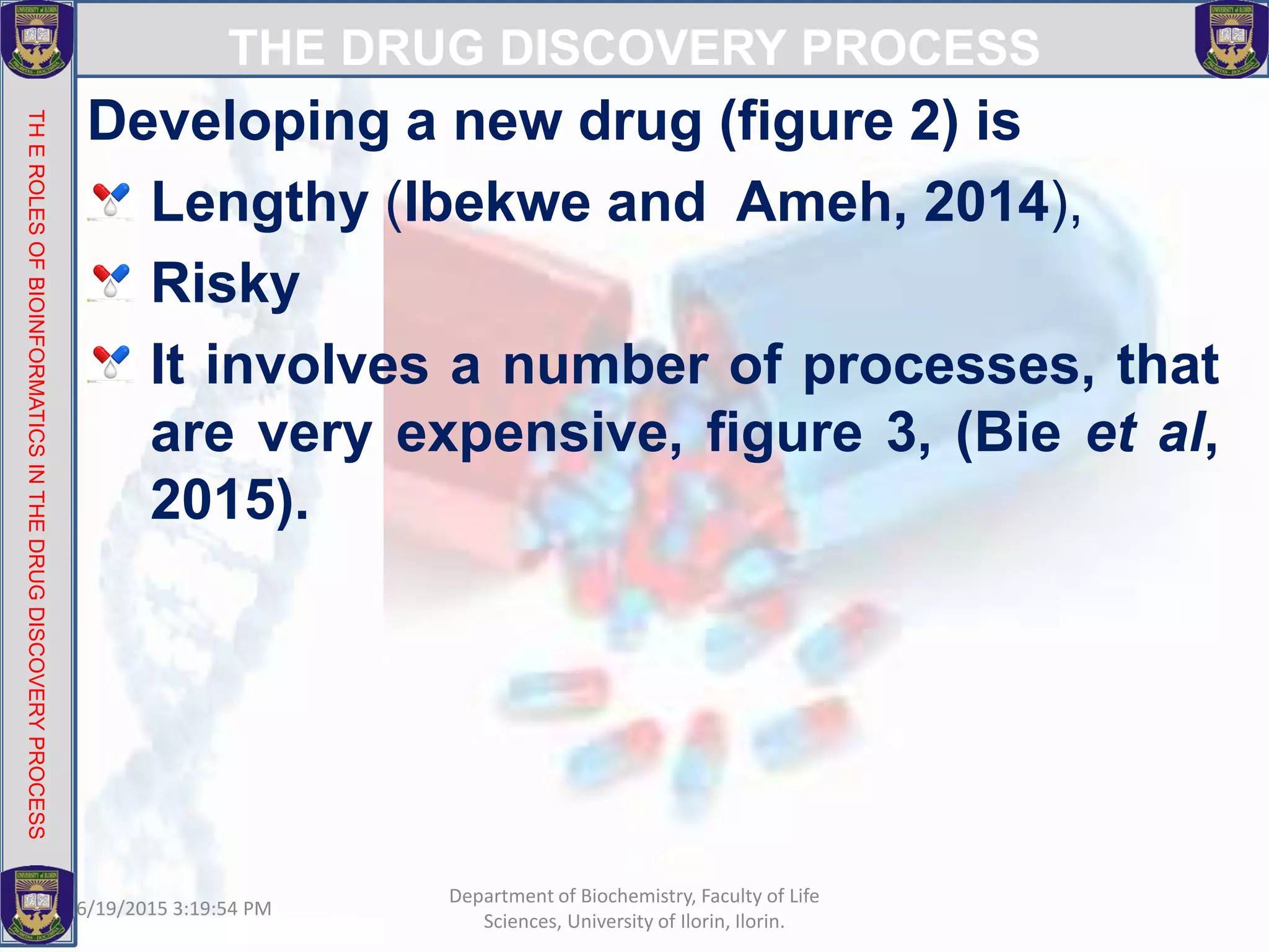 The Role of Bioinformatics in The Drug Discovery Process | PPTX