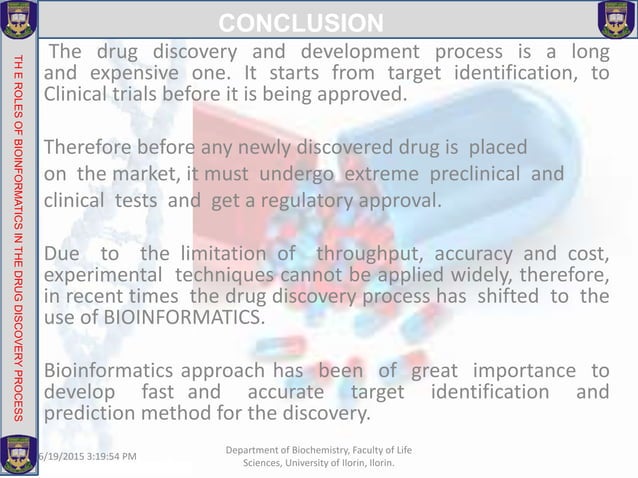 The Role of Bioinformatics in The Drug Discovery Process | PPTX ...