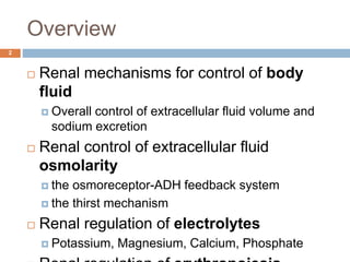 Loss Of Fluid Osmolarity