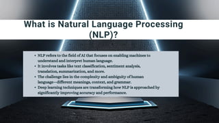 How deep learning is shaping natural language processing(NLP) | PDF