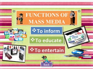 The Role of Mass Media in Education | PPT