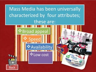 The Role of Mass Media in Education | PPT