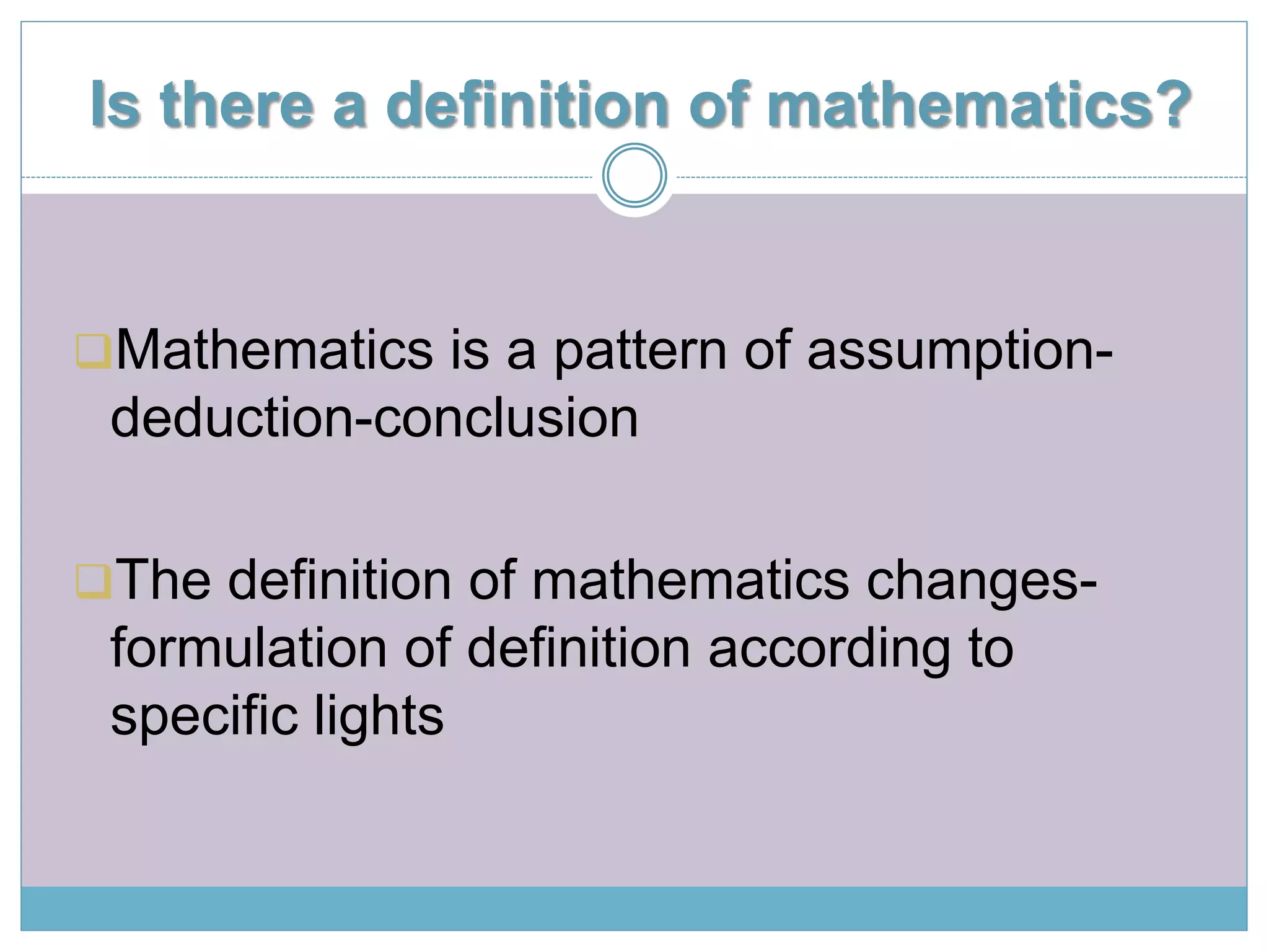 The Role of Mathematics In Human Daily Life | PPT