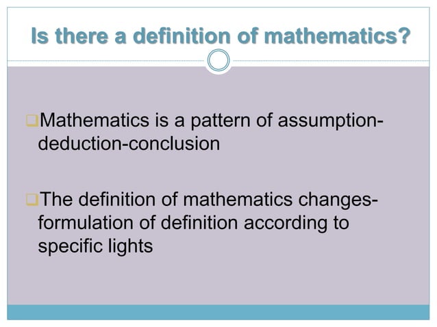 The Role of Mathematics In Human Daily Life | PPT