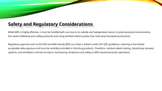 MDC’s Role in Enhanced Recovery of Bioactive Ingredients | PPTX