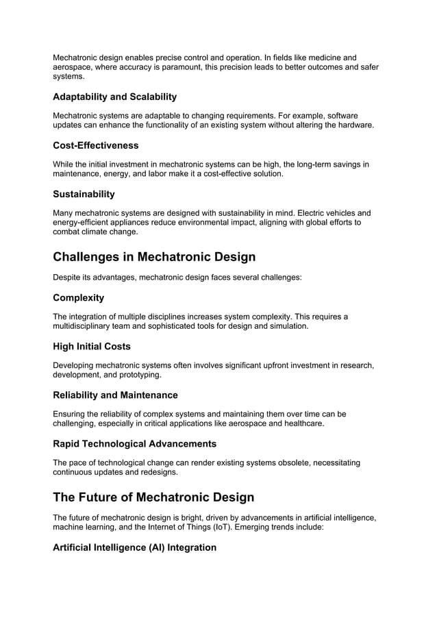 The Role of Mechatronic Design in Advanced Technologies.docx