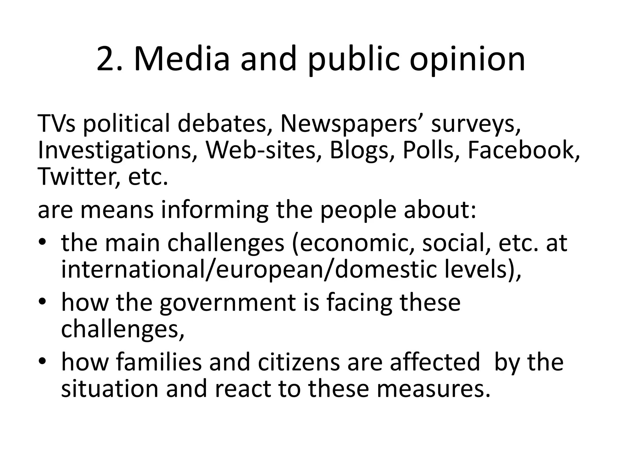 The Role Of Media On Good Governance - Maria Baroni | PPTX