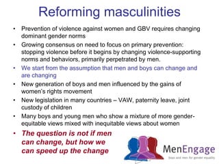 The Role of Men and Boys in Challenging Gender in the Context of HIV ...