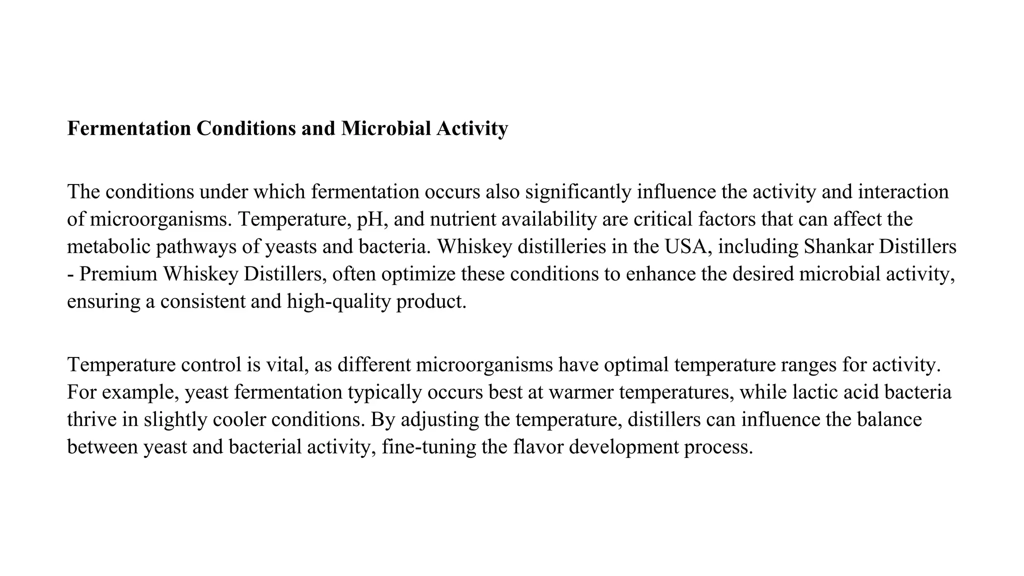 Microorganisms: The Unsung Heroes of Whiskey Fermentation | PPTX