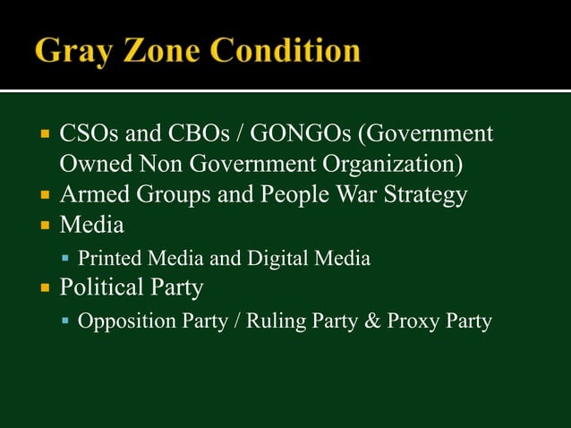 The role of military | PPTX