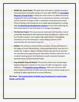 The Role of Mobile Apps in Saudi Arabia’s Smart City Initiatives | PDF