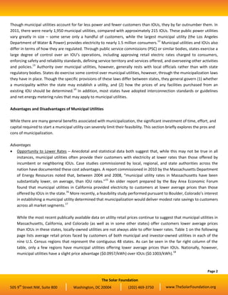 The Role of Municipal Utilities in Driving Solar Development | PDF