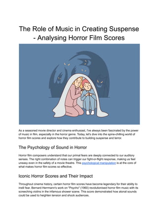 The Role of Music in Creating Suspense - Analysing Horror Film Scores | PDF