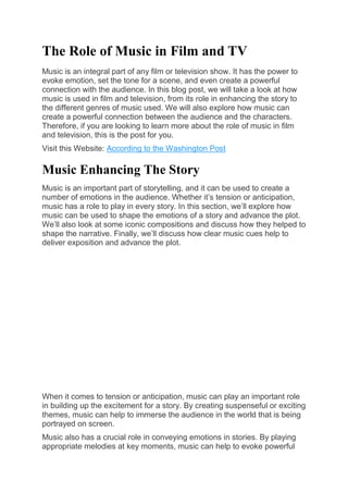 The Role of Music in Film and TV.pdf