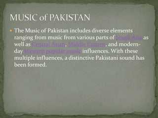 The role of music in pakistani culture | PPTX