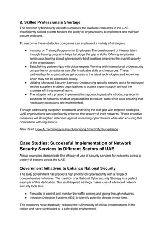 Safeguarding UAE's Digital Infrastructure: Network Security | PDF