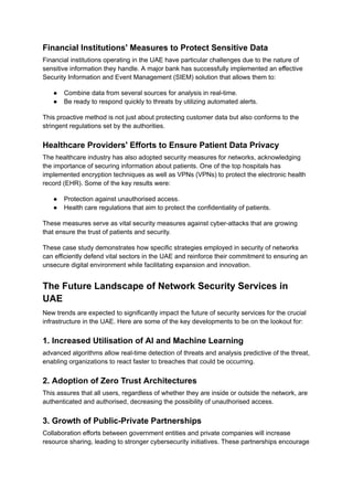 Safeguarding UAE's Digital Infrastructure: Network Security | PDF