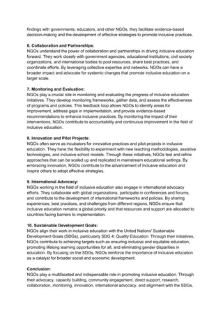 The Role of NGOs in Inclusive Education_ Promoting Equality and Access ...