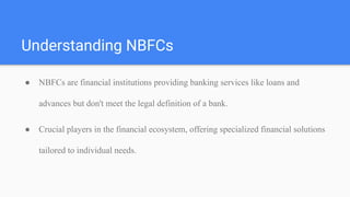 The Role of Non-Banking Financial Companies (NBFCs) | PDF | Business ...