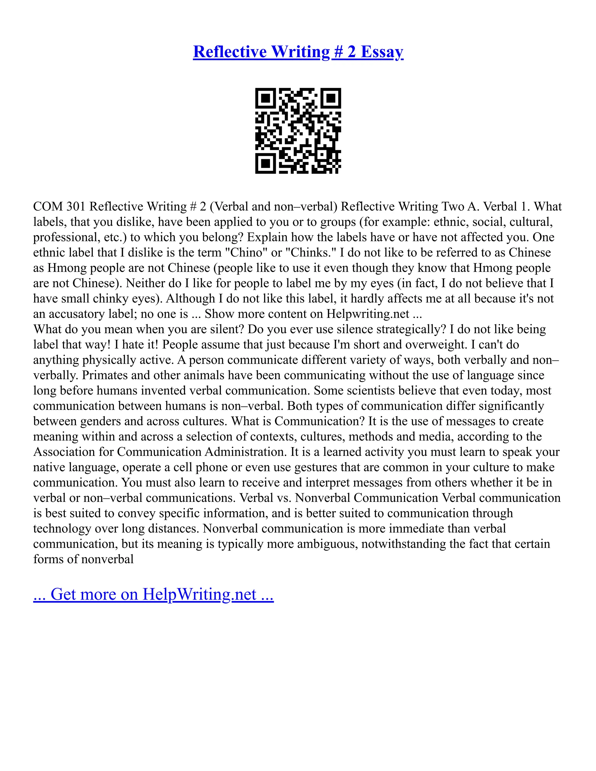 The Role Of Non Verbal Communication On Intercultural... | PDF