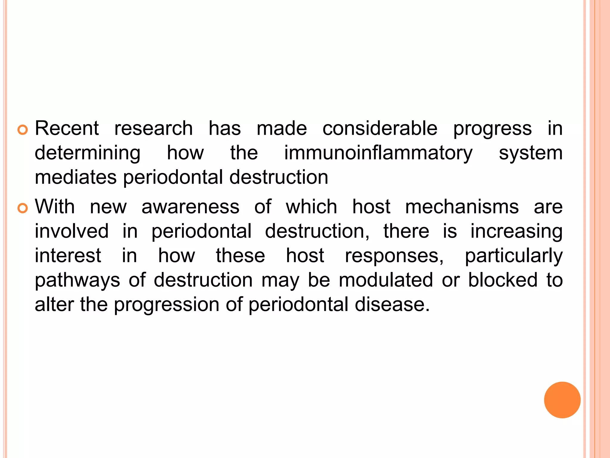 The role of NSAIDs in periodontal disease progression | PPTX