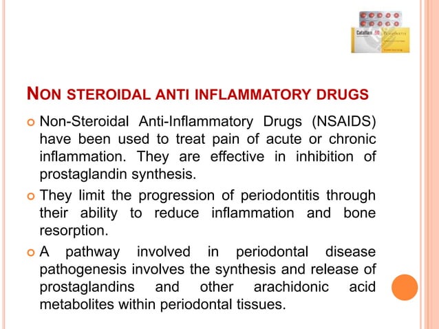 The role of NSAIDs in periodontal disease progression | PPTX