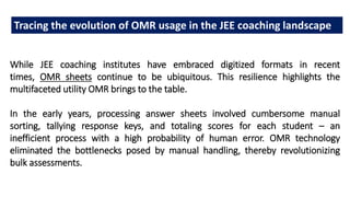 The Role of OMR Sheets in JEE Coaching Institute Analytics.pdf