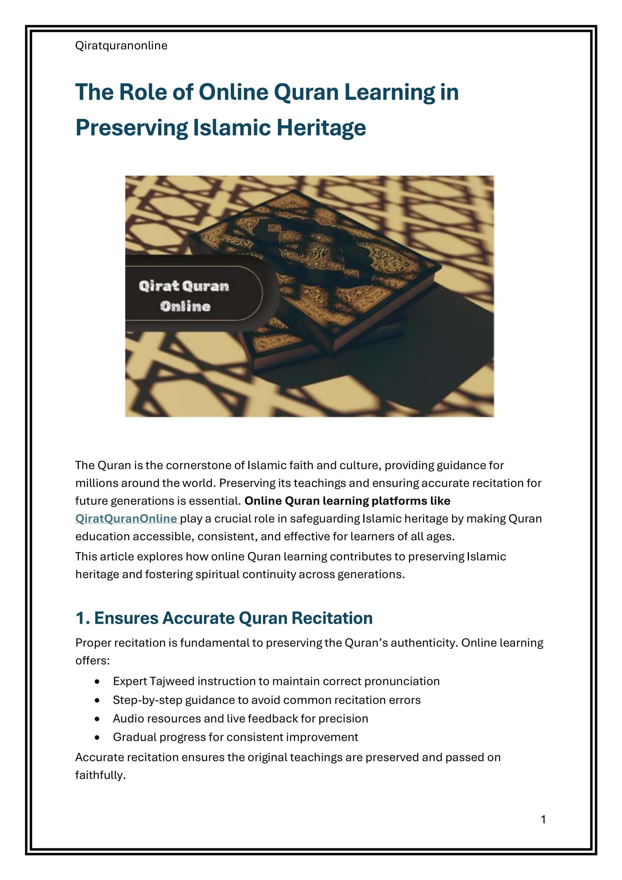 The Role of Online Quran Learning in Preserving Islamic Heritage.pdf