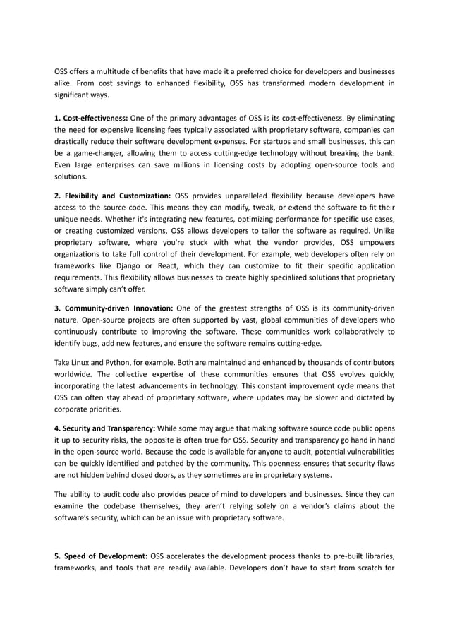 The Role of Open-Source Software in Modern Development | PDF