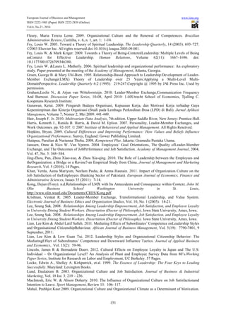 The role of organizational culture on spiritual leadership, human ...