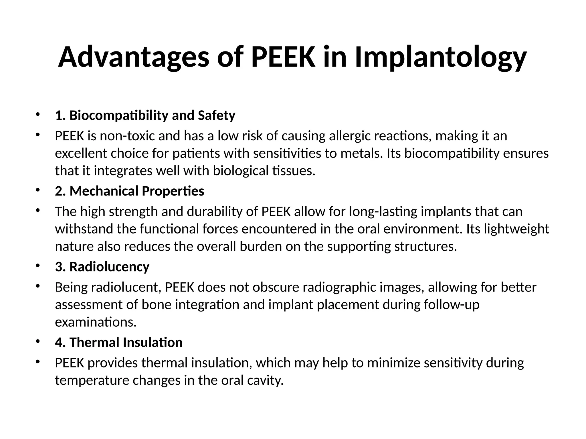 The Role of PEEK in Implantology: A Comprehensive Review.pptx