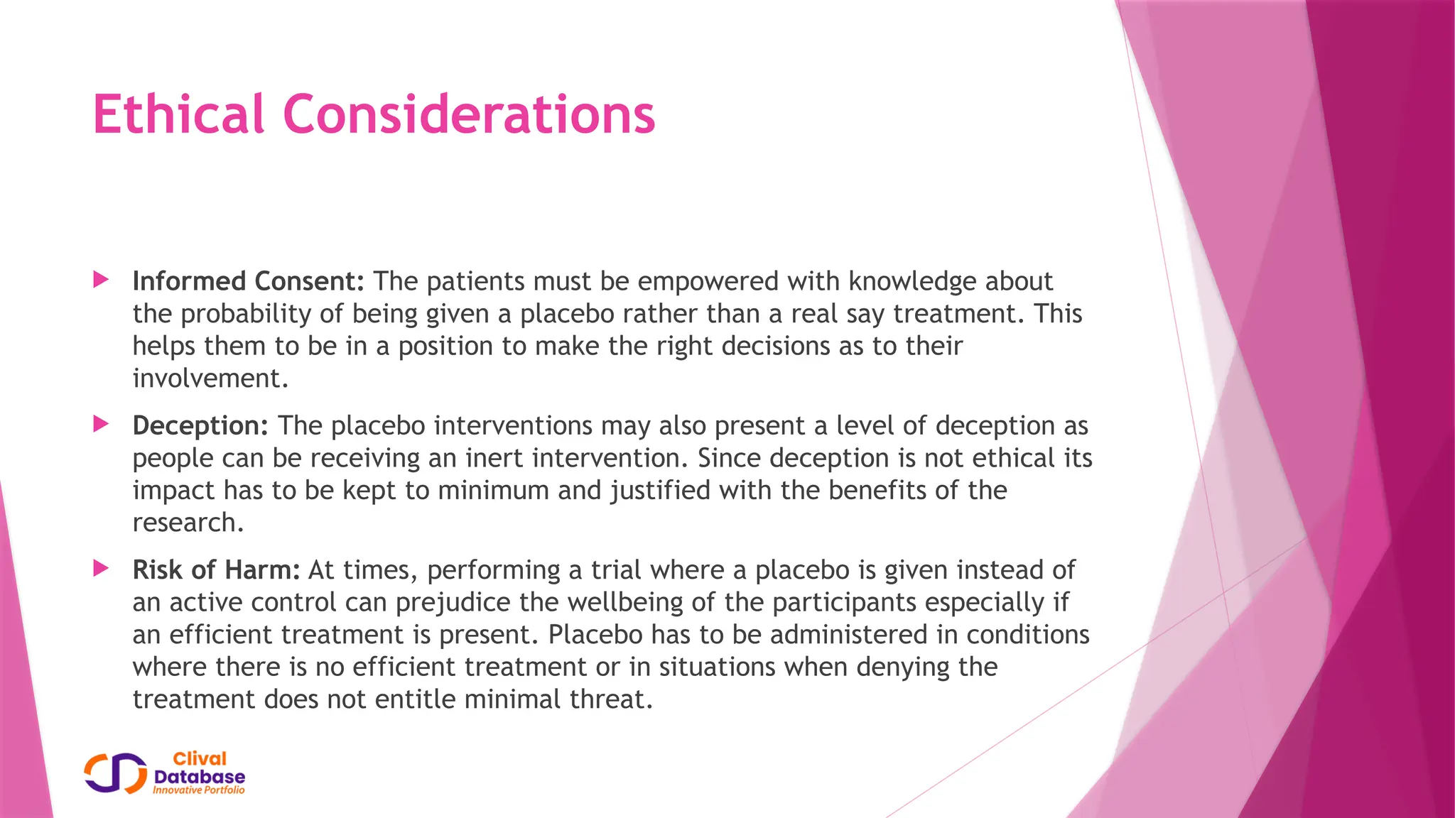 The Role Of Placebos In Clinical Trials Pptx